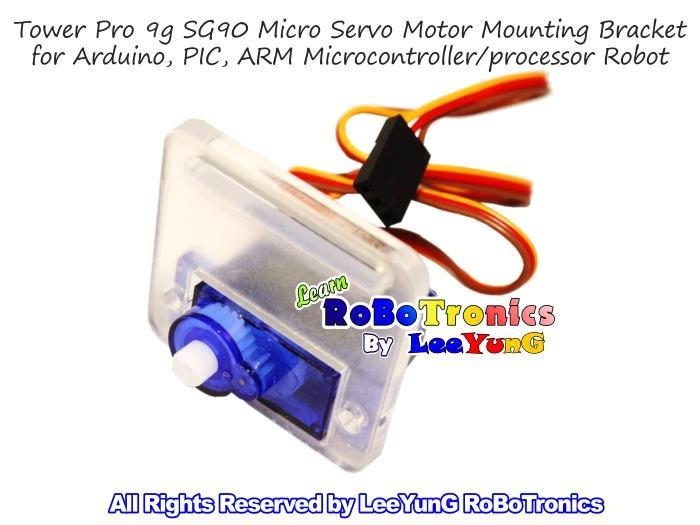 Arduino SG90 MG90S Micro Servo Motor Acrylic Bracket Free Screw & Nut ...