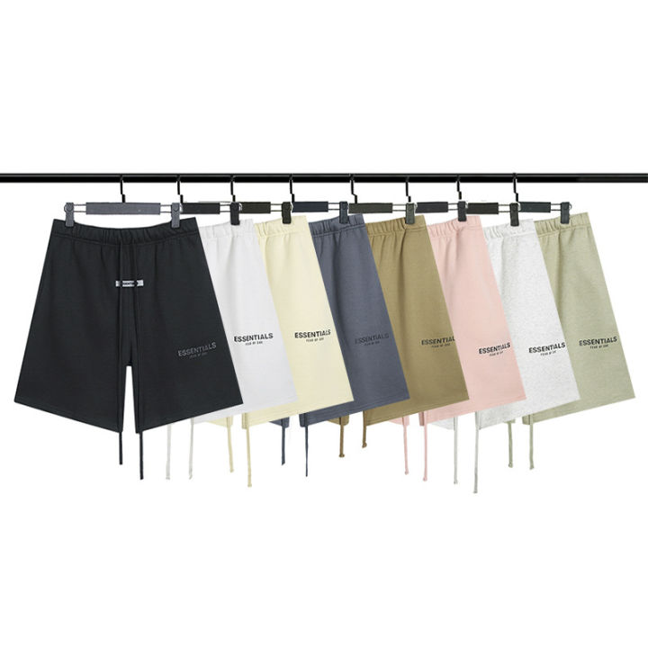 FEAR OF GOD Multi-Line Reflective ESSENTIALS Shorts Nickel Pants FOG ...