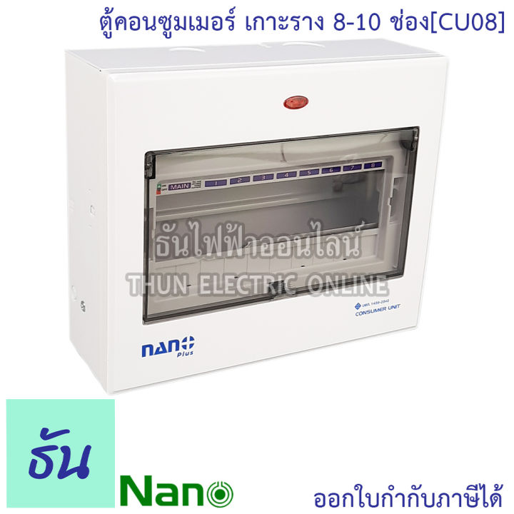 Nano ตู้คอนซูมเมอร์ ยูนิต 8-10 ช่อง เกาะราง din รางปีกนก ( ตู้เปล่า ...