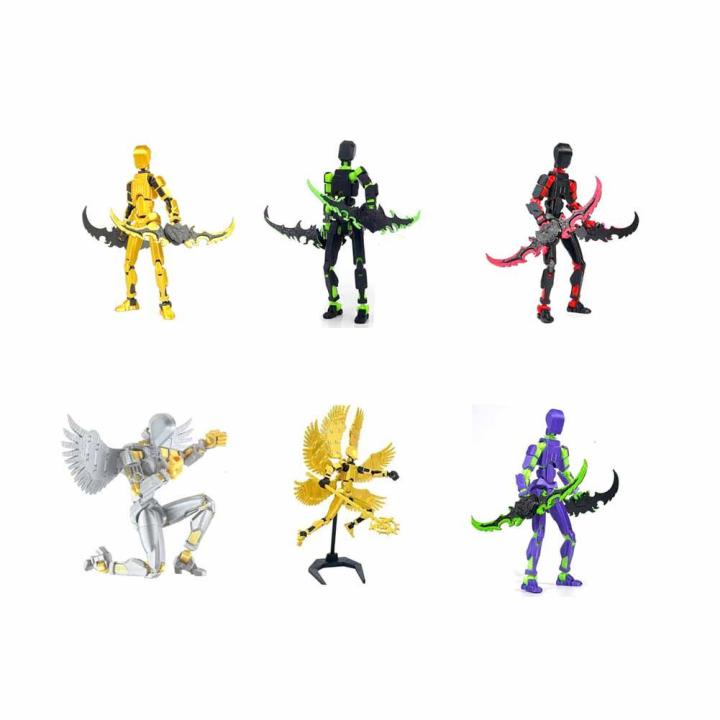 3D Printed Toys Action Figure Movable Joints Multi Figure Version ...