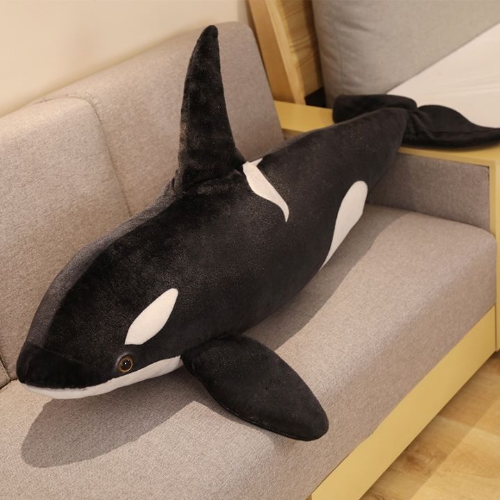 Simulation Killer Whale Plush Toys Stuffed Orcinus Orca Fish Doll Shark ...