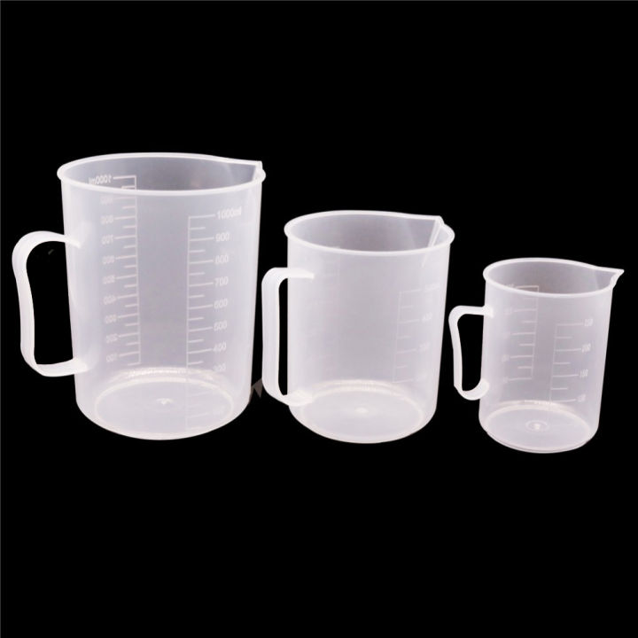 250ml/500ml/1000ml plastic beaker with handle Clear Plastic Measuring ...