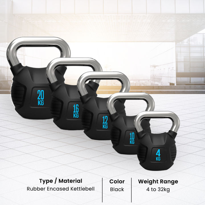 Livepro Premium Rubber Kettlebells - (32kg) | Lazada Singapore