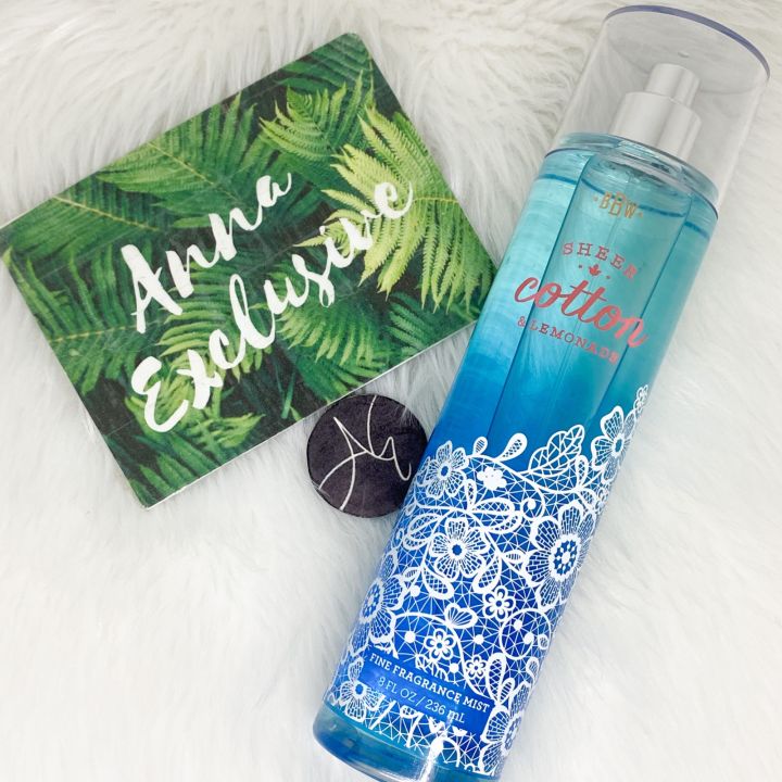 Authentic Bath And Body Works Sheer Cotton And Lemonade Mist 250ml Lazada Ph
