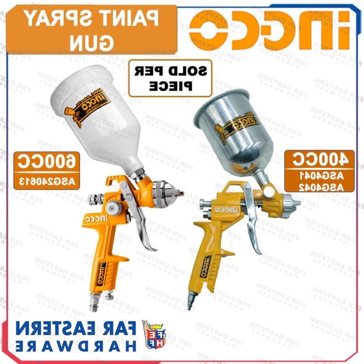 INGCO Air Pneumatic Paint Spray Gun Paint Sprayer 400CC 600CC INHT ...