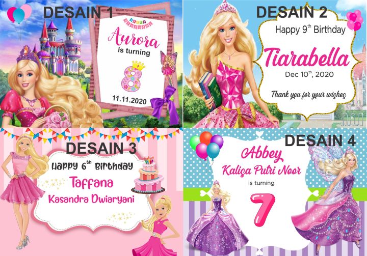 Stiker Label Goodybag/Bento ultah Motif Barbie | Lazada Indonesia