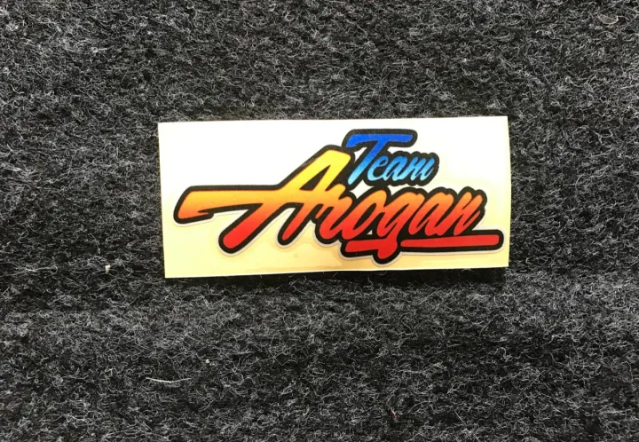STIKER GAMBAR TEAM AROGAN CAPITAL UKURAN 3X12CM DAN LATIN 4X9.5CM ...