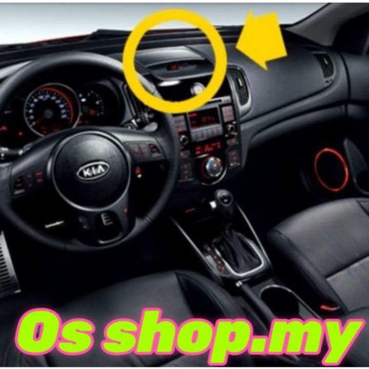 Kia FORTE DashBoard Top Clock label trim Center Fascia panel cd frame ...