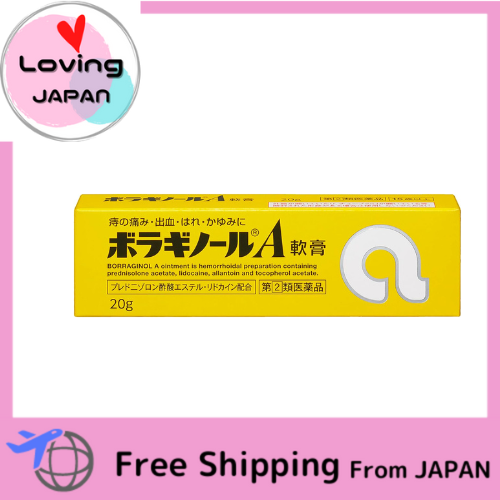 Boraginol A Ointment 20g Hemorrhoid Pain Relief Directly from Japan ...