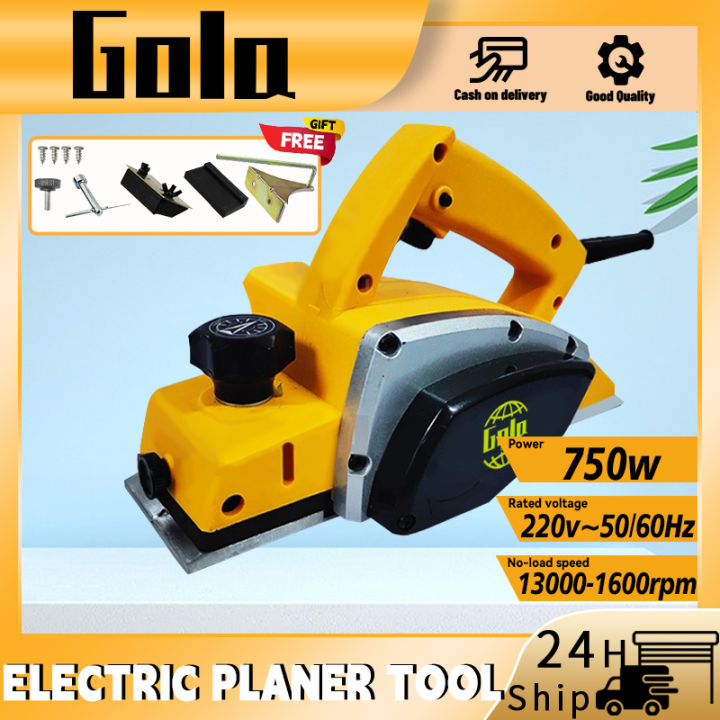 750W Power Planer Tool Electric Wood Working Hand Planer for woods ...