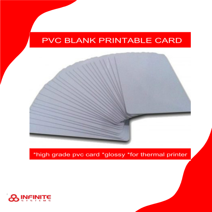 PVC CARDS BLANK CARD, BLANK GLOSSY TYPE CARDS PVC ID CARD WHITE ...