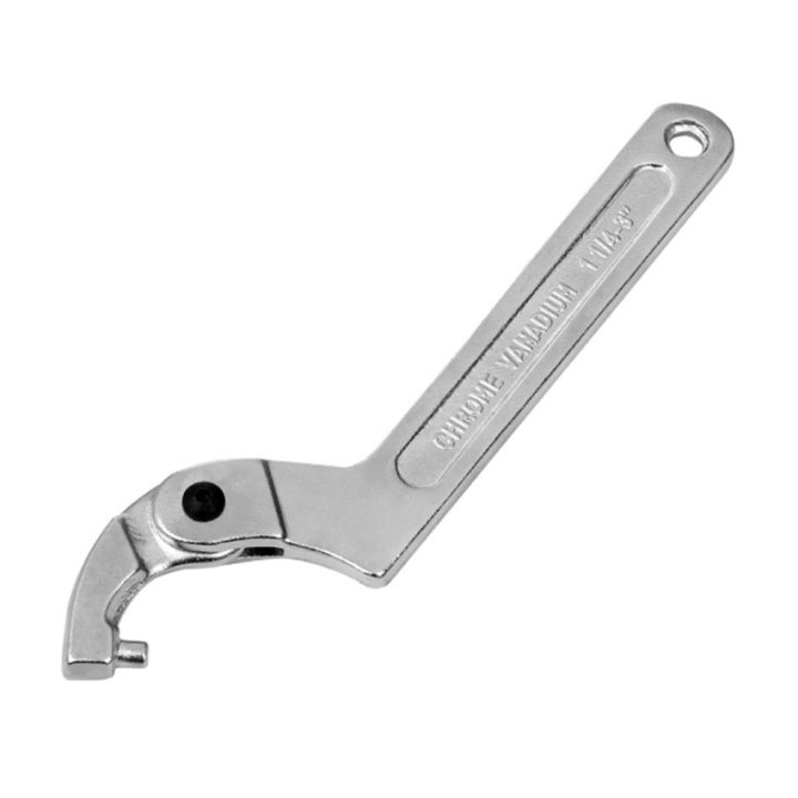 Adjustable Wrench Hook Spanner Square/Round Head CR-V Spanner Key for ...