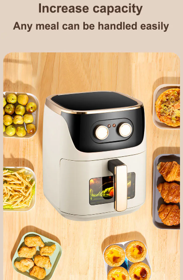 GT-378 10L Multi-Function Air Fryer Oil-free Home Healthy Fryer French Fries Machine Temperature ...