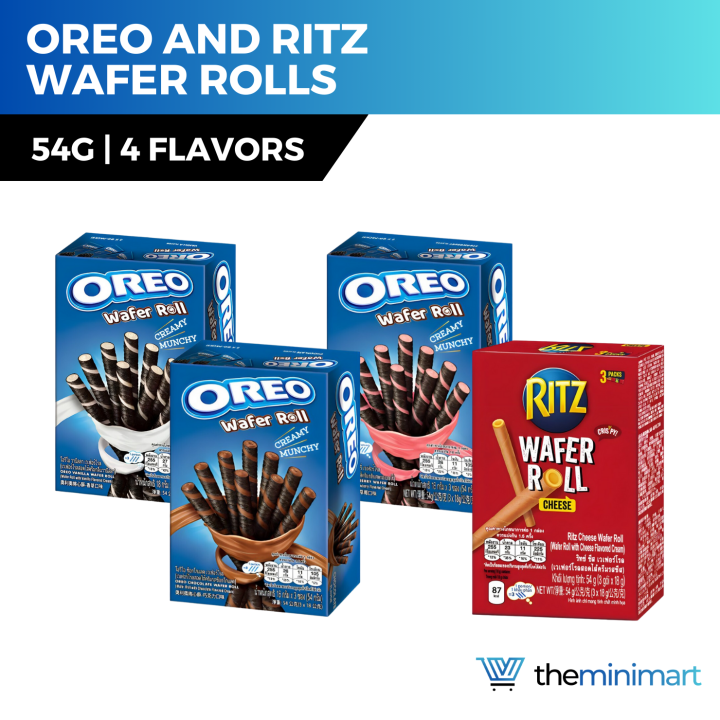 Oreo and Ritz Wafer Rolls 54g - Strawberry / Chocolate / Vanilla ...