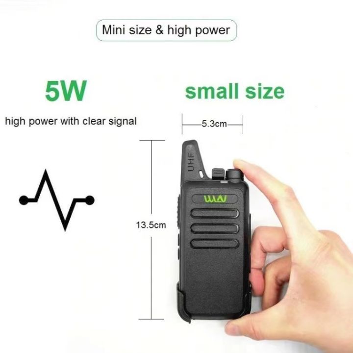 WLN KD-C1 Portable CB Radio Mini Walkie Talkie FM Transceiver KDC1 ...