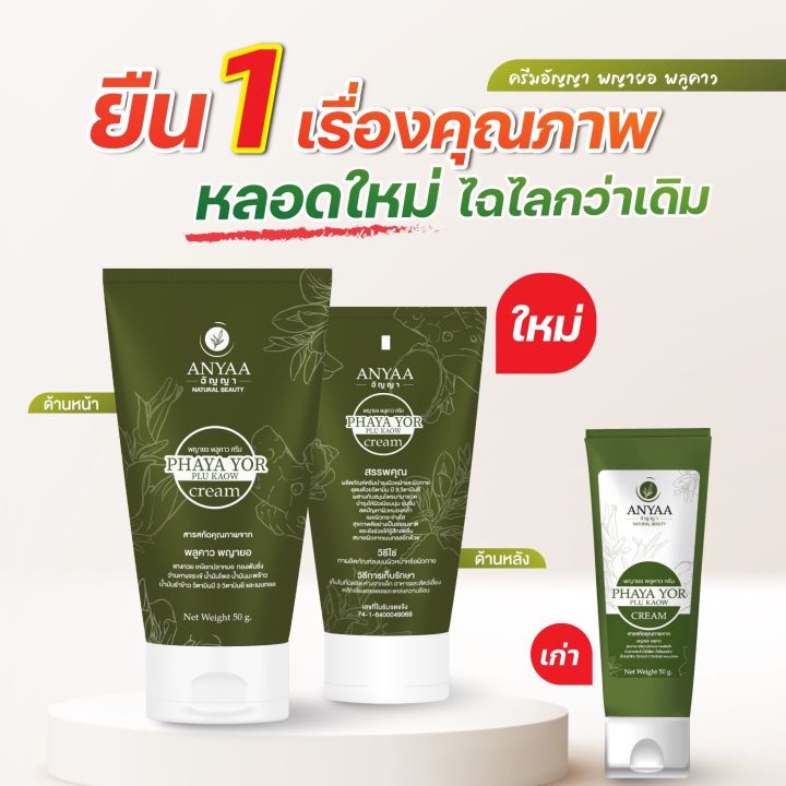 🌿Anyaa ของแท้ 100% ครีมlสมุนไพร พลูคาว ส่งด่วน 1-2 วัน พญายอ สมุนไพรแท้ ...