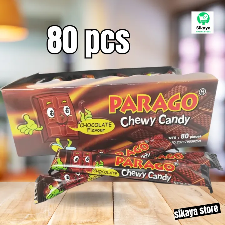 Permen Coklat Parago Choco Chewy Candy Box isi 80 pcs | Lazada Indonesia
