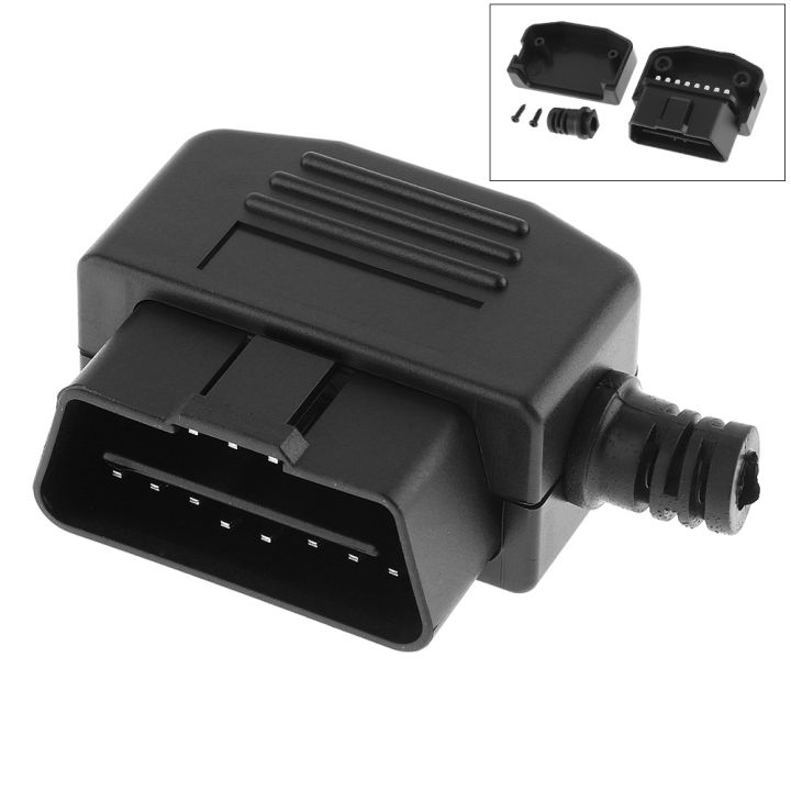 1pcs OBD-II 16 Pin Male Connector Wire Sockets Connector Plug with ...
