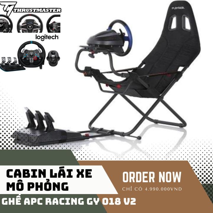 Cabin Buồng ghế mô phỏng chơi game lái xe TechLife APC Racing GY018 V2 ...