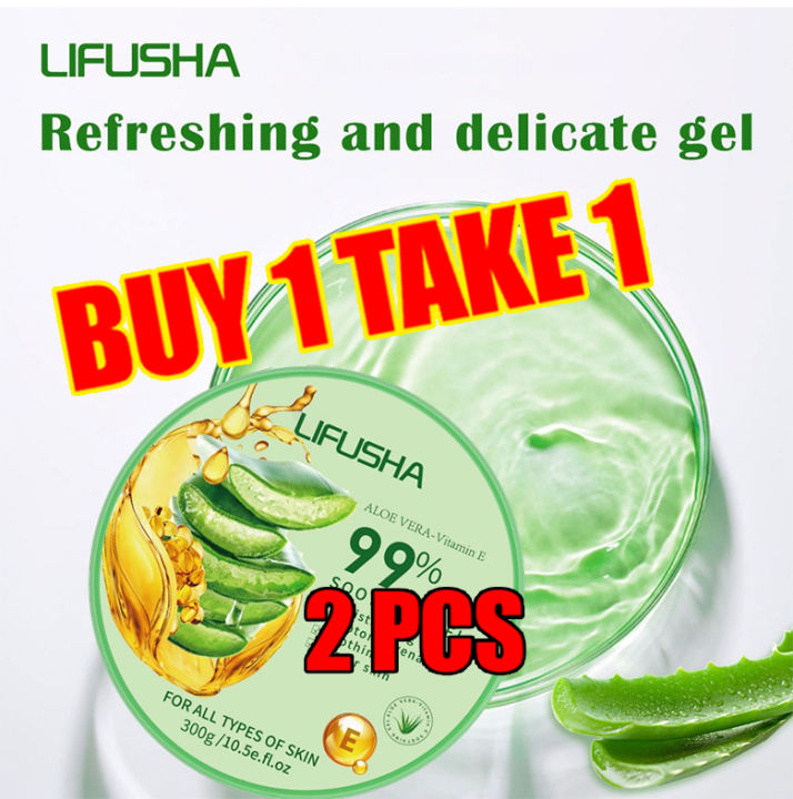 [LIFUSHA] -BUY1TAKE1- Soothing Gel 98% Vitamin E Aloe Vera | Lazada PH
