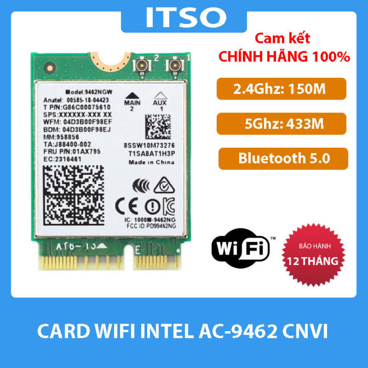 Card WIFI Intel AC-9462 CNVi khe M2 NGFF cho laptop | Lazada.vn