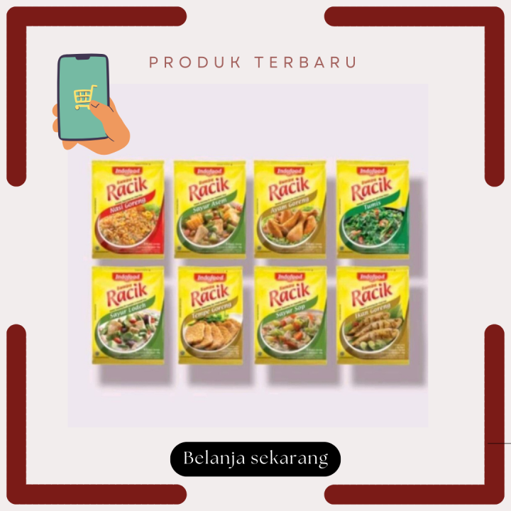 Indofood bumbu racik 1 renceng | bumbu tabur aneka rasa | bako racikan ...