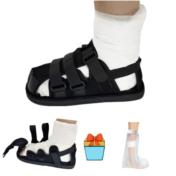 Post Op Shoe, Recovery Plaster Shoe with Waterproof Leg Cast Cover ...
