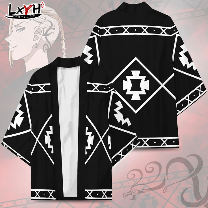 [LXYH- COSER KING] Tokyo Revengers Mikey Draken Cosplay Kimono 3D ฤดู ...