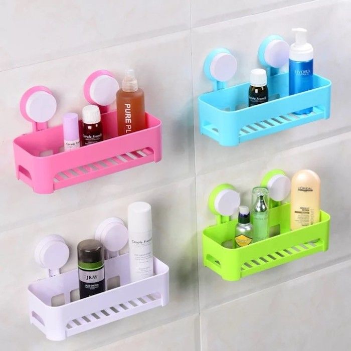 rak sabun dan shampo / bathroom shelves / rak sabun gantung | Lazada ...