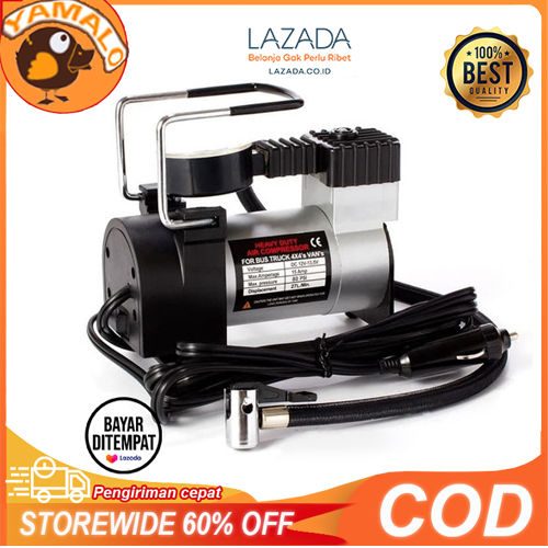 Kompresor Angin Listrik Kompresor Mini Pompa Ban Mobil Motor Elektrik ...