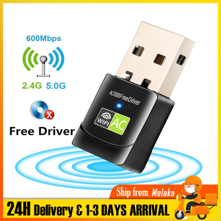 USB WiFi Adapter 600Mbps 2.4GHz 5GHz WiFi Antenna Dual Band 802.11b/n/g/ac WiFi Dongle Mini ...
