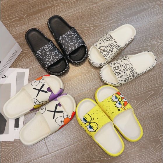 New Design Thick Bottom rubber Slippers with Cartoon Design For Women ...