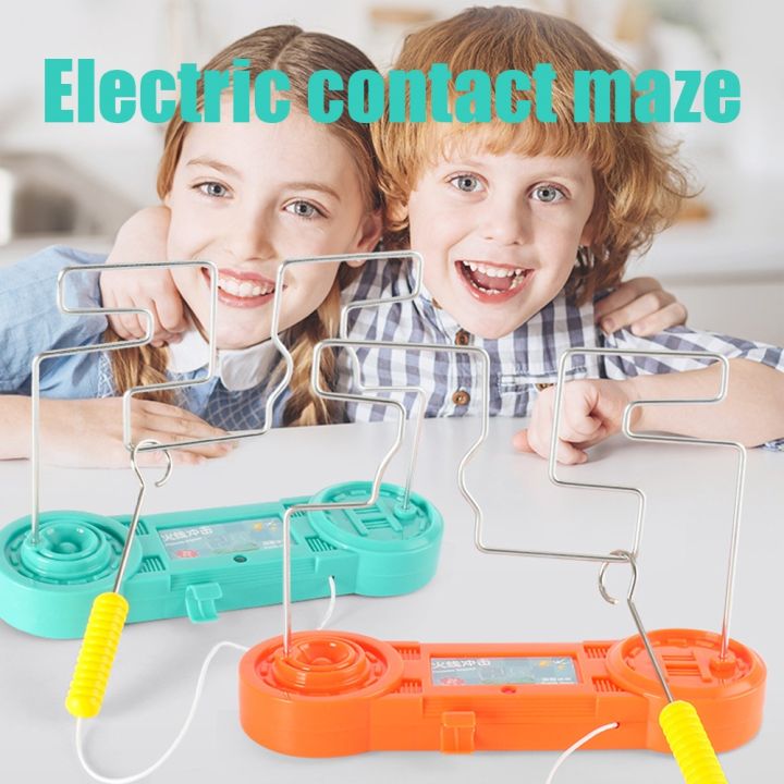 Buzz Wire Game Kid Collision Electric Shock Touch Maze Game Toy Play in ...