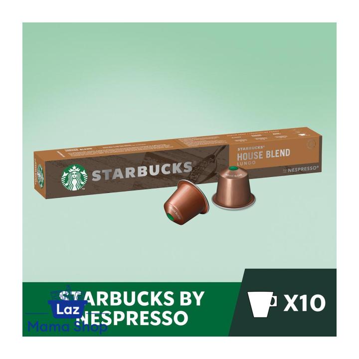 Starbucks House Blend by NESPRESSO coffee - 10 Capsules (Laz Mama Shop ...