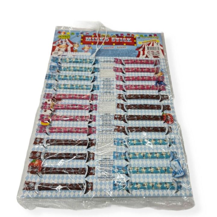 นมแท่ง ช็อคโกแลต หลอด มิลโกะ MILKO STICK นม สตอ ช็อค 48 แท่ง คละสี มิลโ ...
