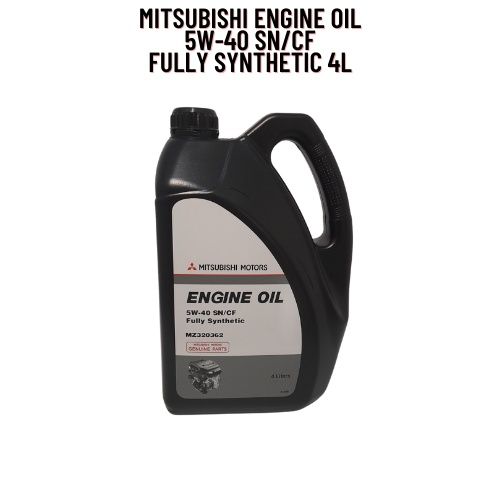 Mitsubishi Engine Oil 5W-40 SN/CF Fully Synthetic 4L | Lazada PH