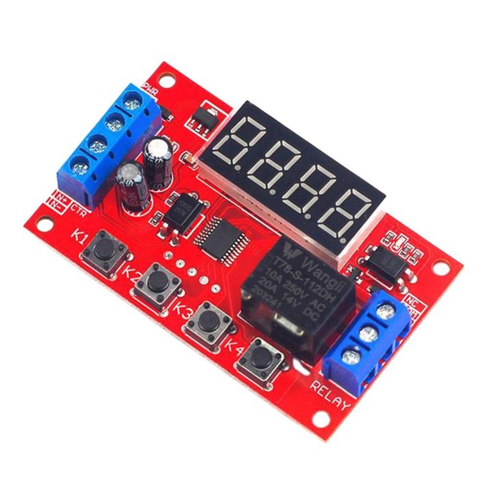 12V Timer Control Switch Module Delay Trigger Switch Relay Module Programmable Pulse Cycle Power ...