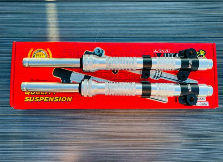 MUTARRU LIGHTENED FRONT SHOCK BLACK ASSY R150 / CLICK / XRM 110 / AEROX / WAVE 125 / SNIPER ...