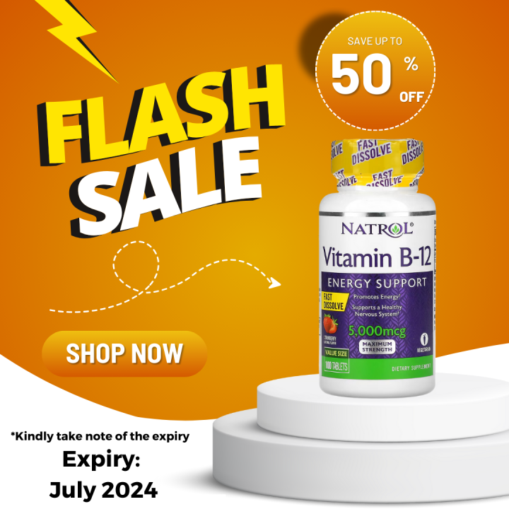 Natrol Vitamin B 12 As Cyanocobalamin Fast Dissolve Maximum Strength