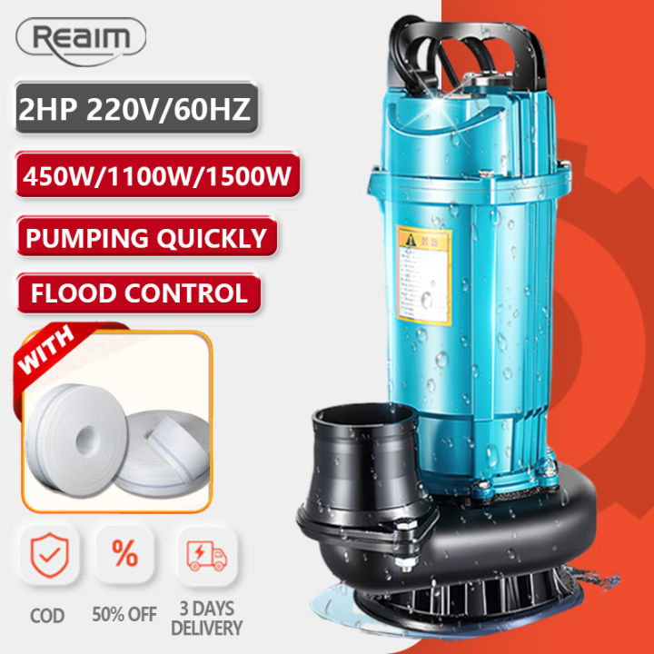 REAIM Electric Water Pump1500W High-Powe Flood Control Special 20V 3HP ...