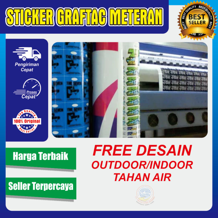 CETAK STIKER GRAFTAC CUSTOM PERMETER (GRATIS DESAIN) | Lazada Indonesia