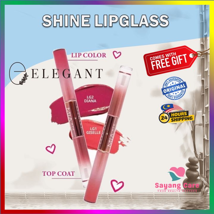 ELEGANT X LIPGLASS MIA AZHAR VIRAL MIA AZHAR SHINE LIPGLASS | Lazada