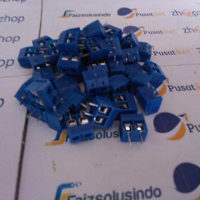 3PCS Terminal Block 2 Pin Skrup Screw PCB Blok 2P Pitch 5mm Cable ...