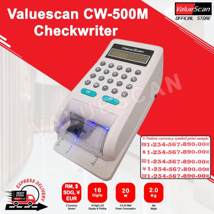 CW-500 & CW-500M CHECK WRITER / CW500 & CW500M CHEQUE PRINTER | Lazada