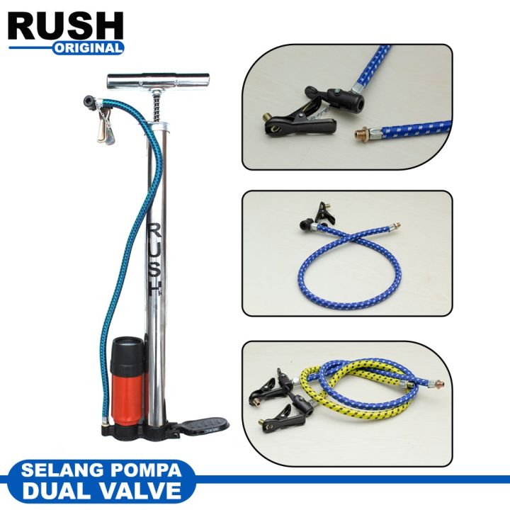 PROMO!!!RUSH Pompa Ban Tabung Meter Sepeda Motor Mobil Manual Hidrolik ...