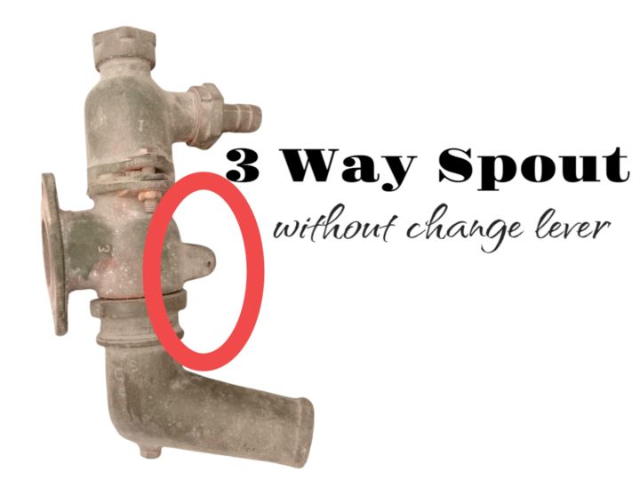 3 way spout without change lever poso parts CHANGE LEVER NOT INCLUDED ...