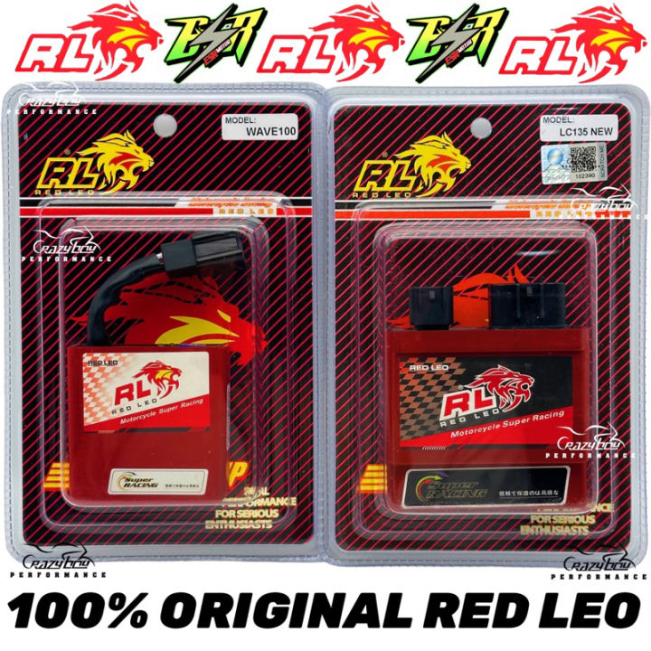 ♘RED LEO 100 ORIGINAL CDI RACING PNP LC135 EX5 DREAM W100 125Z RXZ ESR ...