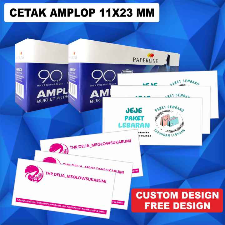 Cetak Amplop Kop Surat Design Tulisan Custom | Lazada Indonesia