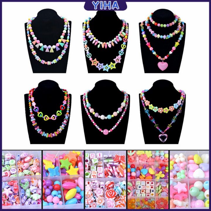 Yiha ชุดร้อยลูกปัด DIY ลูกปัดร้อยสร้อย ของเล่นเสริมพัฒนาการ จินตนาการ ...