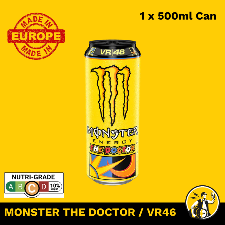 Monster Energy THE DOCTOR VR46 12 & 24 x 500ml (EUROPE VERSION, FULL ...